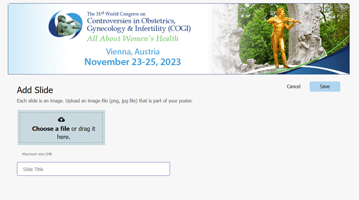 E-poster Presentation Preparation Instructions – COGI – The ...